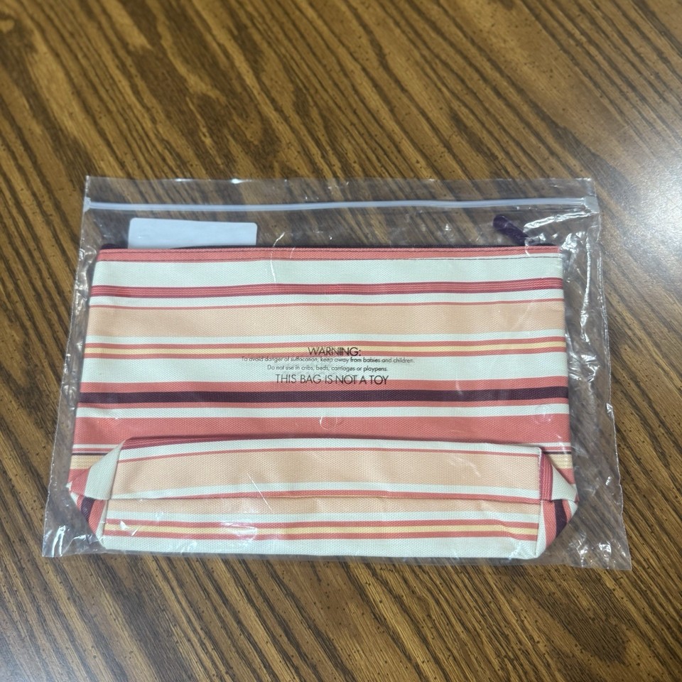 Thirty One MEDIUM Zipper Pouch in Sedona Stripe NWT 31 Nice Gift | eBay