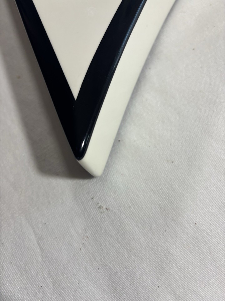 2023 Jackson Rhoads JS32T Flying V Body White Black Bevels Poplar | eBay