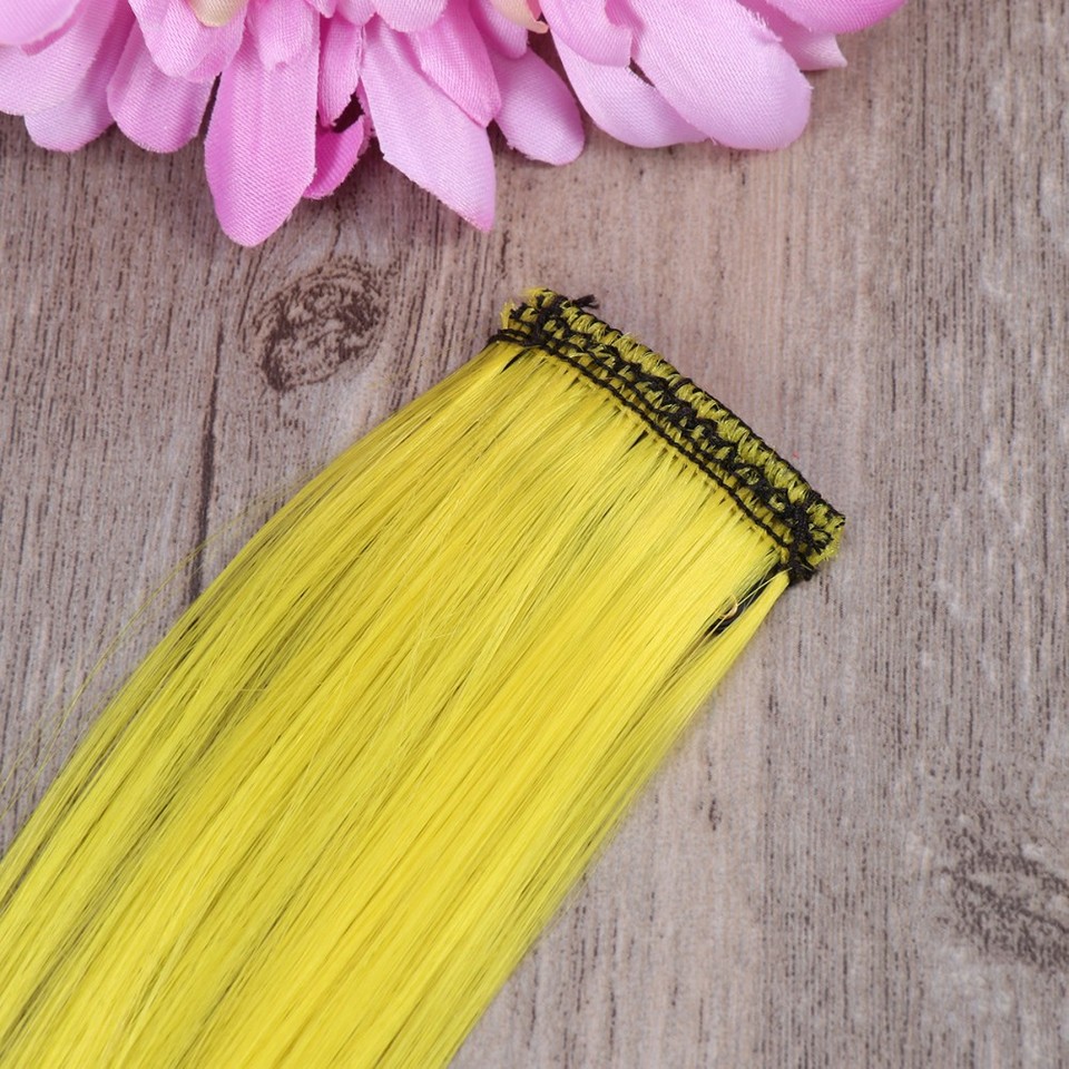 2 PCS Fake Hair Clip Festival Accessories Women Extensions in Human ...