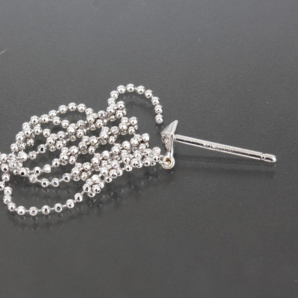 TIFFANY＆Co. Mesh Fringe Earring K18WG Single Special Price Newly ...