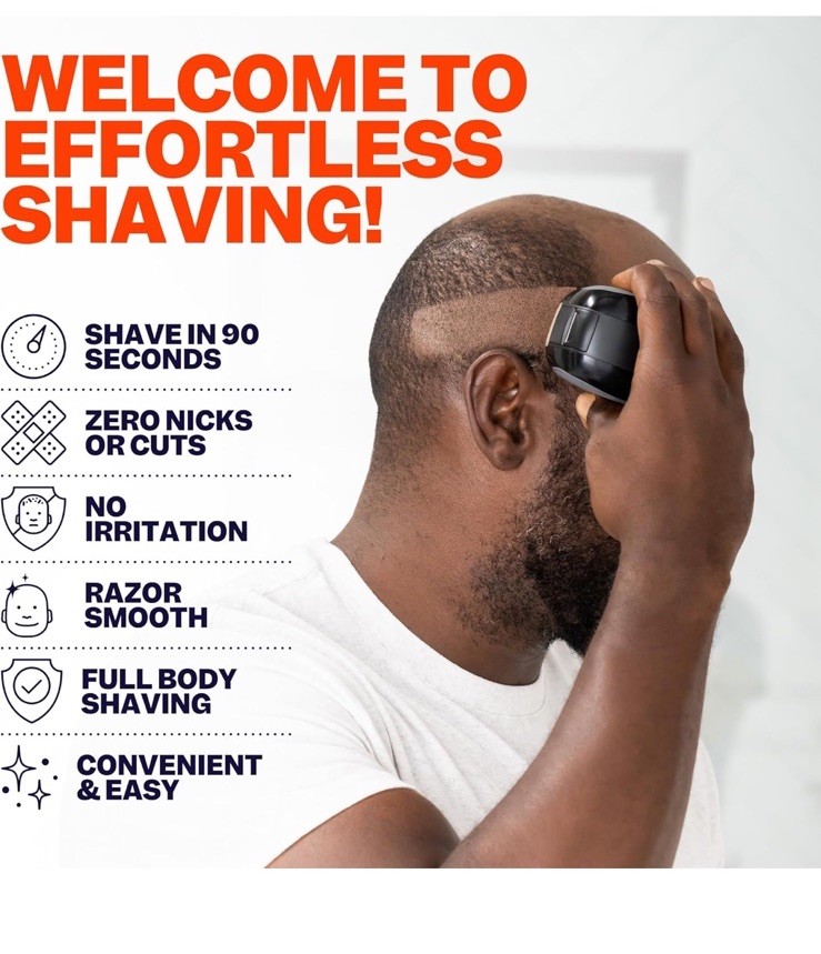 Freebird Flex Series Shaving Kit Men's Electric Rotary Shaver for Scalp ...