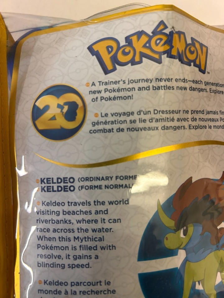 TOMY POKEMON 647 KELDEO 20th Anniversary Set Age 3+ - CG D26 | eBay UK