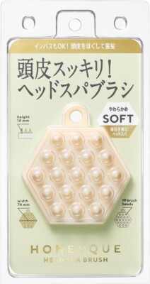Honeyque head spa brush soft Color White Material plastic Silicon | eBay