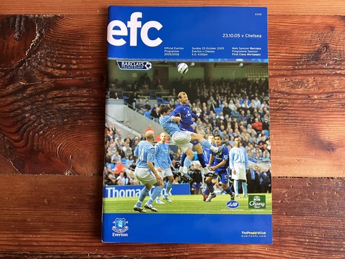 Everton v Chelsea 05-06 ‘Chelsea PL Title Winning Season’ Mint ...
