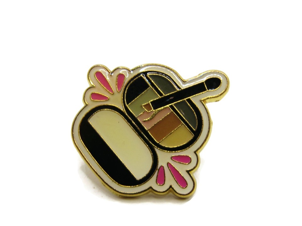 Makeup Color Compact Pin | eBay