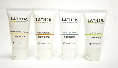 LATHER Modern Apothecary Hair Wash Shampoo Creme Rinse Body Wash ...