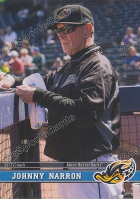 2017 Akron RubberDucks Johnny Narron Cleveland Indians HC | eBay