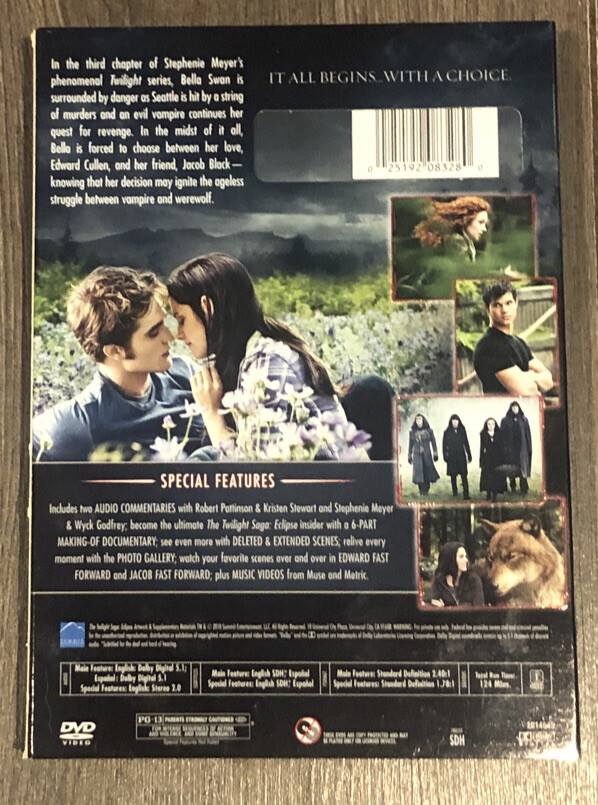 The Twilight Saga: Eclipse (DVD, 2010, Special Edition) 2 DISC | eBay
