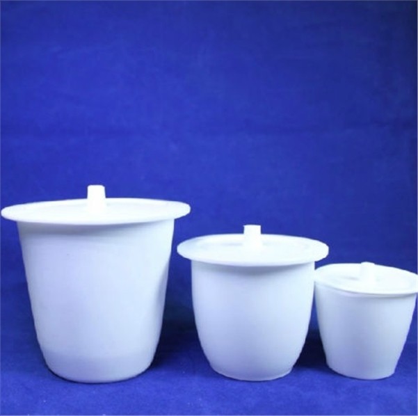 Crucible Ptfe Beaker Chemistry Biology Lab Plasticware With Cover Lid ...