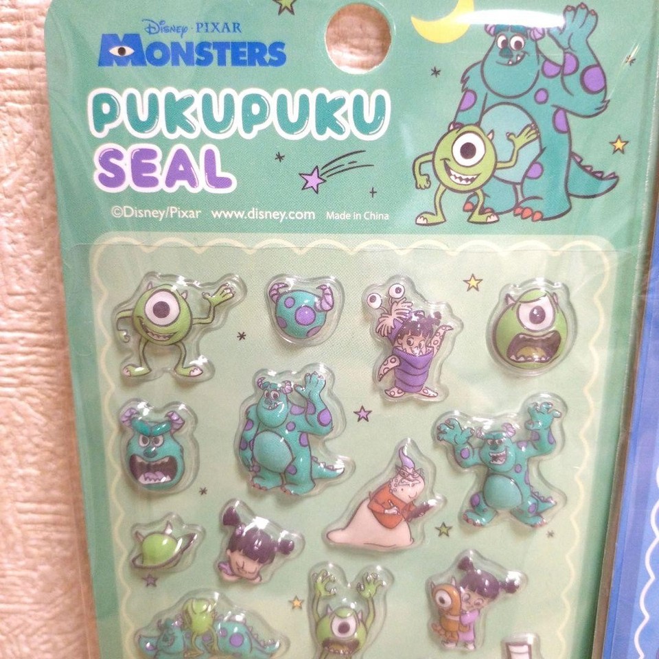 Disney Pukupuku Sticker Toy Story Mickey Minnie Monsters Inc. | eBay UK