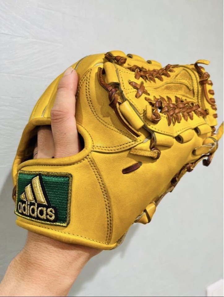 adidas Hardball Glove Infielder's Yellow Genuine Leather Baseball From ...