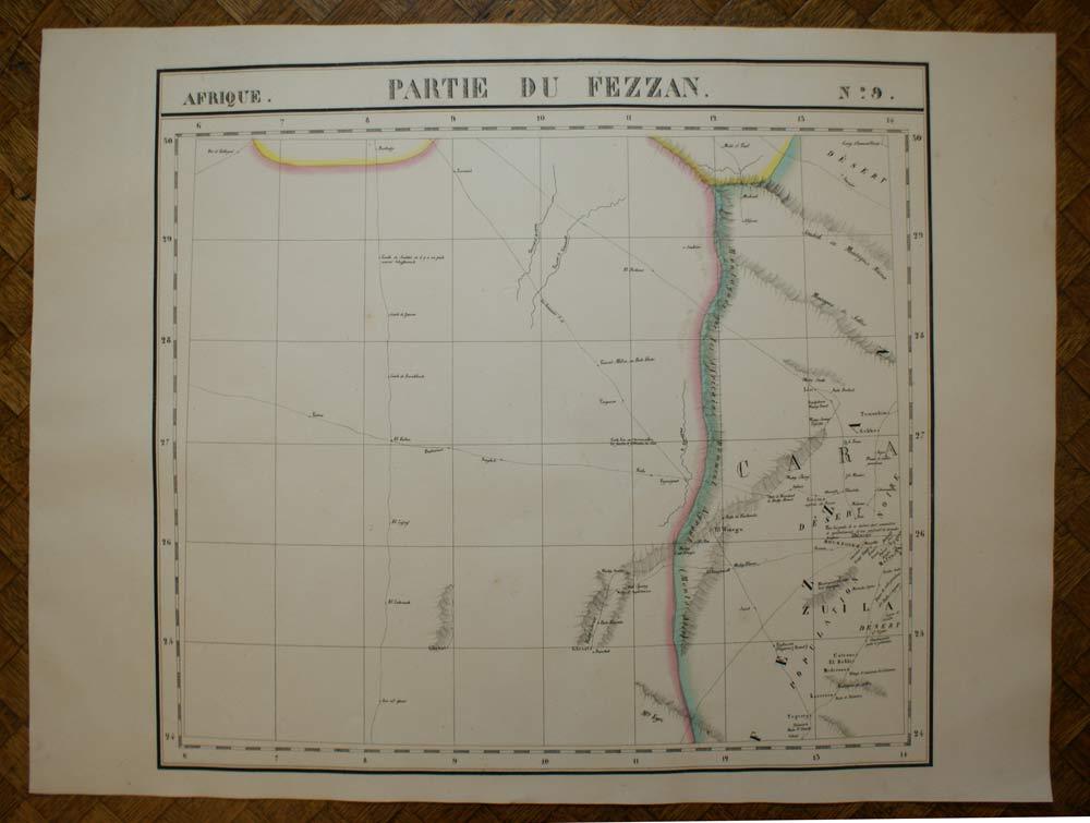 Libya Fezzan Original Geographic Old Map Vandermaelen 1827 | eBay
