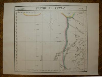 Libya Fezzan Original Geographic Old Map Vandermaelen 1827 | eBay