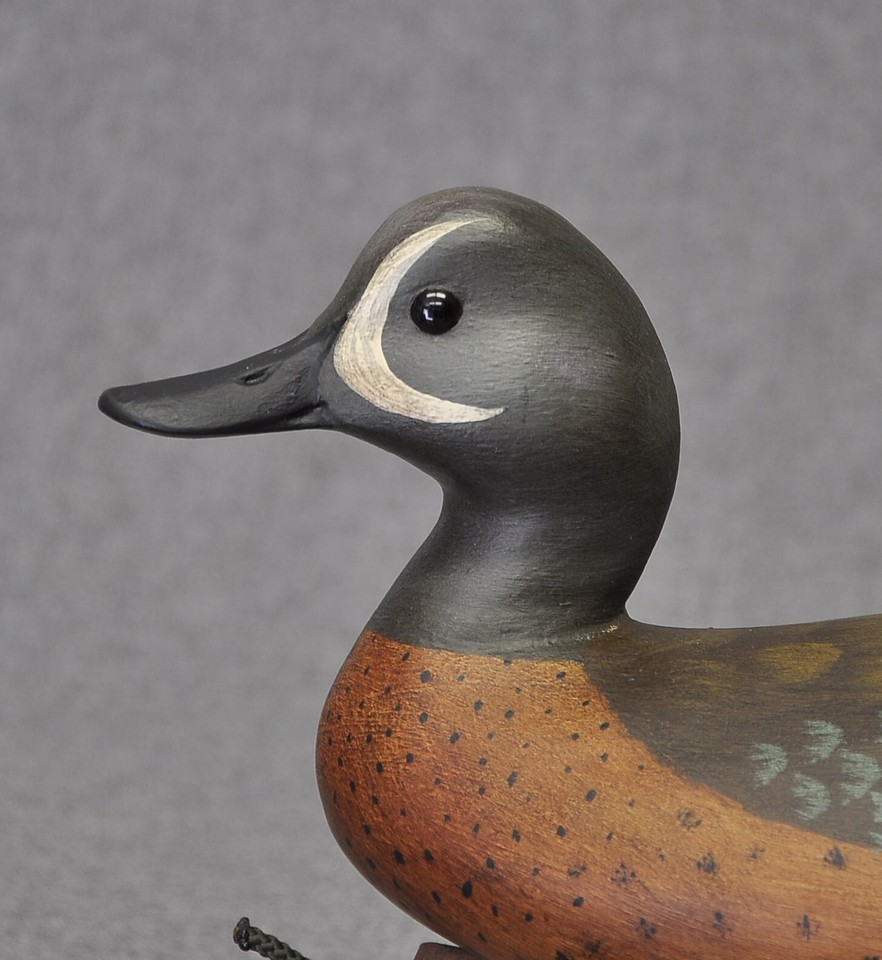 BLUE WINGED-TEAL DRAKE duck decoy OP by Darkfeather Freedman hunting ...