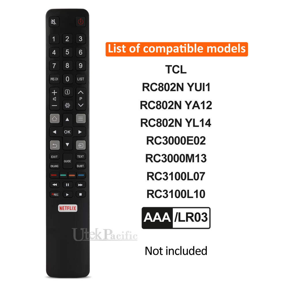 For TCL TV FFALCON TV Remote RC802N ARC802N YUI1 for TCL 65C2US 75C2US ...