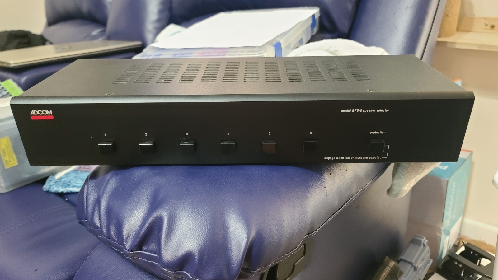 AdCom GFS-6 Speaker Selector - UP TO 6 PAIRS OF SPEAKERS! CHERRY! | eBay