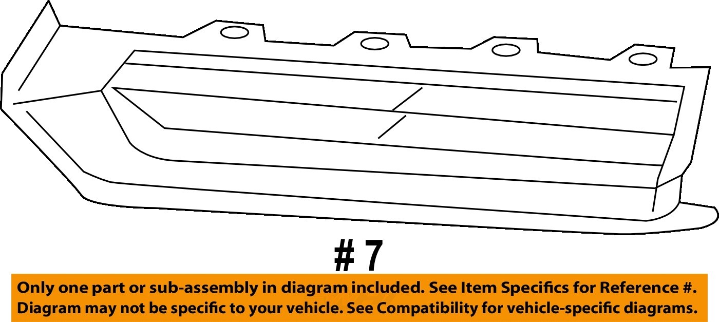 GM OEM 16-18 CT6 Front Bumper Bumper Components-Trim Bezel 84086027 | eBay
