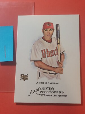 2008 Topps Allen and Ginter #108 Alex Romero, Rookie, cd1 | eBay