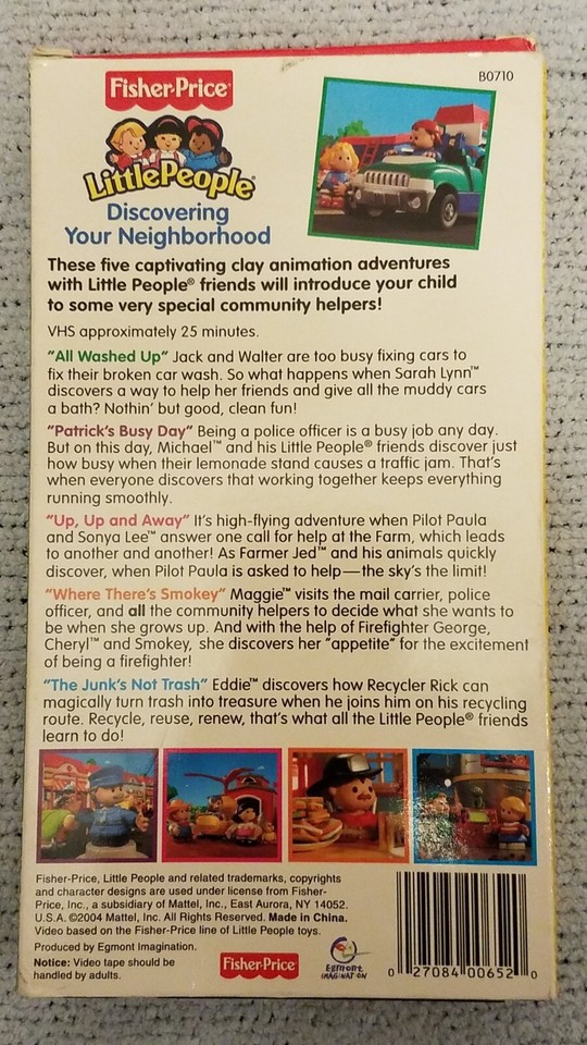Little People Discovering Your Neighborhood Volume 11 VHS Fisher-Price ...