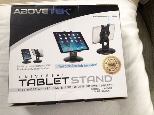ABOVETEK TABLET STAND 360 ROTATION SEALED NEW/INBOX BLACK | eBay