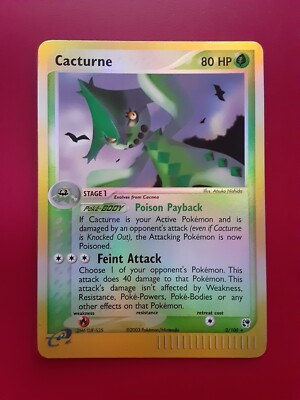 Pokemon TCG Cacturne 2/100 Sandstorm Reverse Holo NM Near Mint | eBay