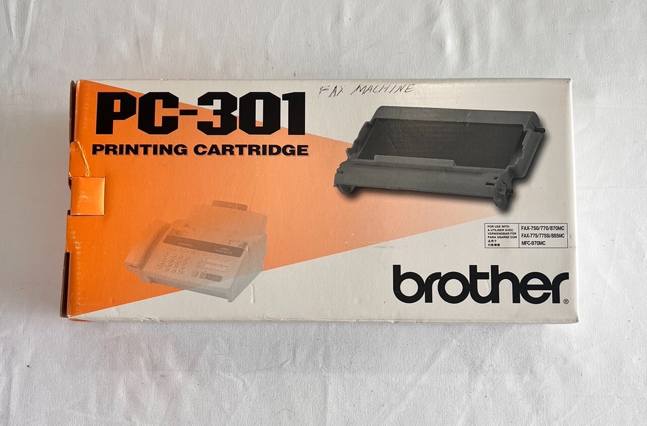 Brother PC-301 Thermal Transfer Printing Cartridge - Black (1 Pack ...