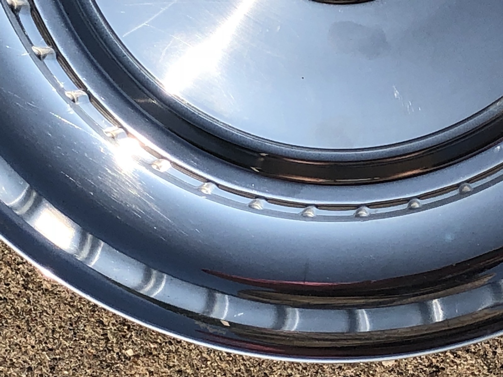 1957 DODGE HUBCAP 14" THREE 3 DODGE ROYAL LANCER CUSTOM GOOD COND WHEEL ...