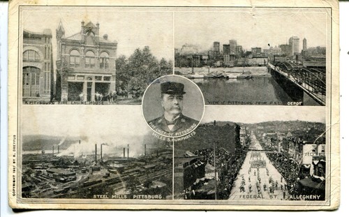 USA PA Pittsburgh - Miles Humphreys Fire Chief Steel Mills multiple ...