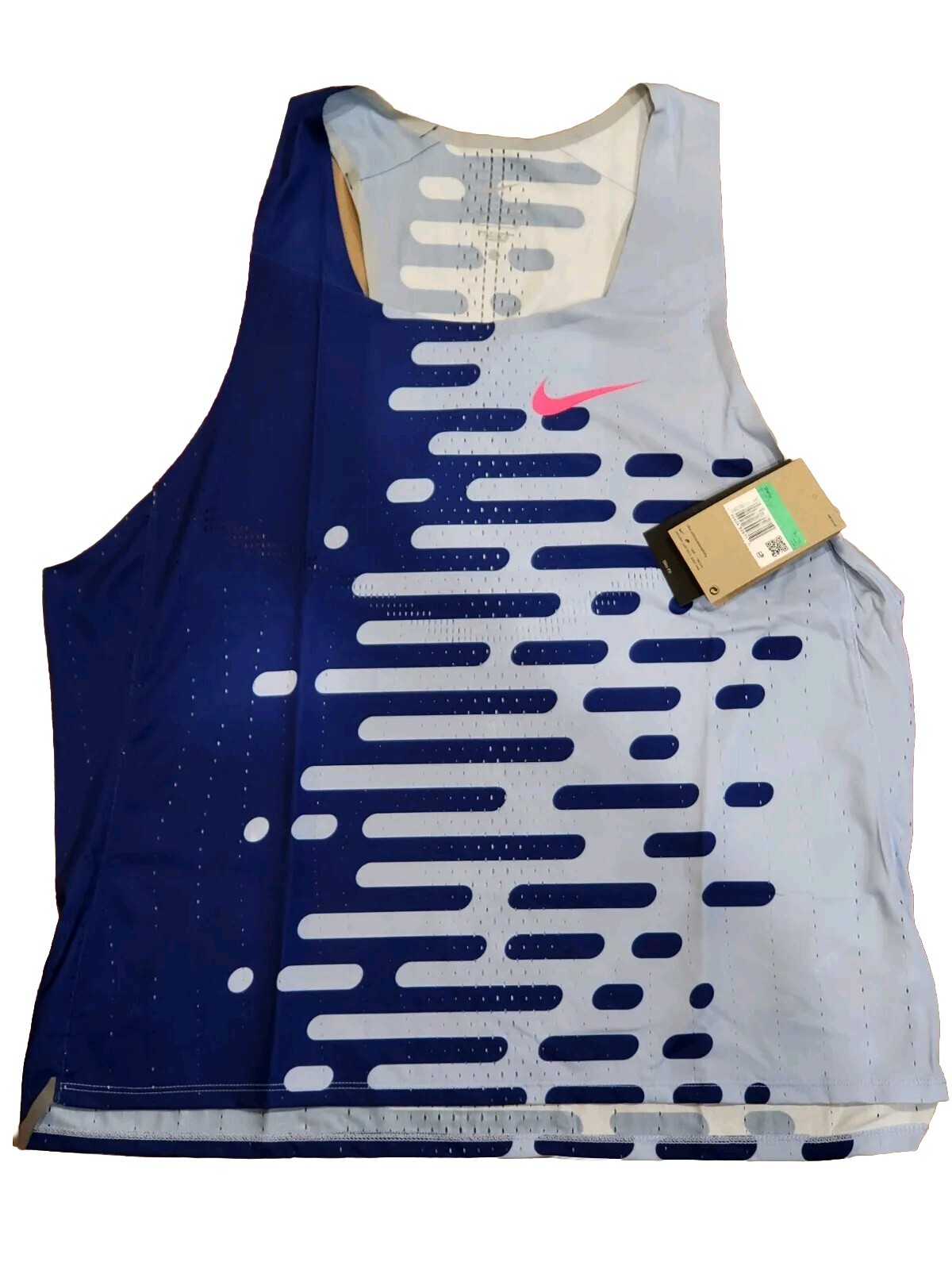 New Nike Aeroswift Dri-Fit ADV Running Singlet Blue Pink Mens Size XL ...