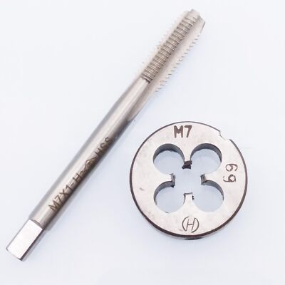 HSS M7 x 1mm Tap & M7 x 1mm Die Metric Thread Left Hand | eBay