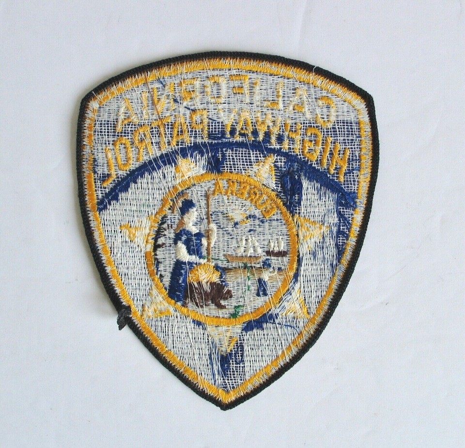 Vintage California Highway Patrol Embroidered Patch CHP Sew On Police ...
