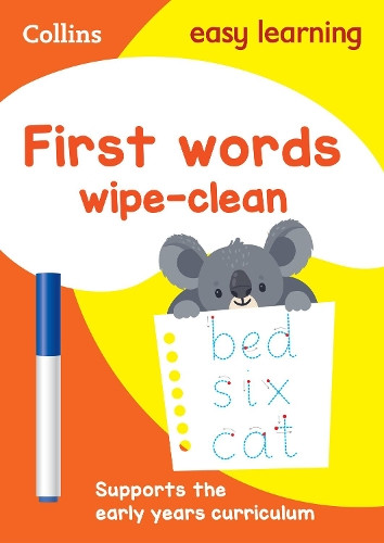 First Words Age 3-5 Wipe Clean Activity Book (Poche) | eBay