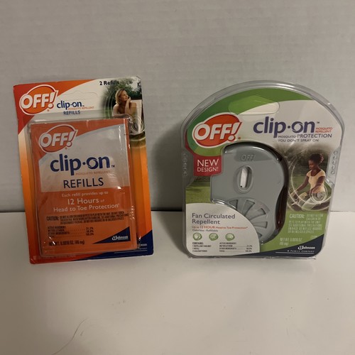 Off! Clip On Fan Circulated Mosquito Repellent with 1 Refill Pack New ...