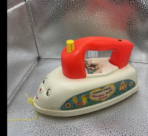 Vintage 1960s Fisher Price Pull Along Iron Music Box With Moving Eyes ...