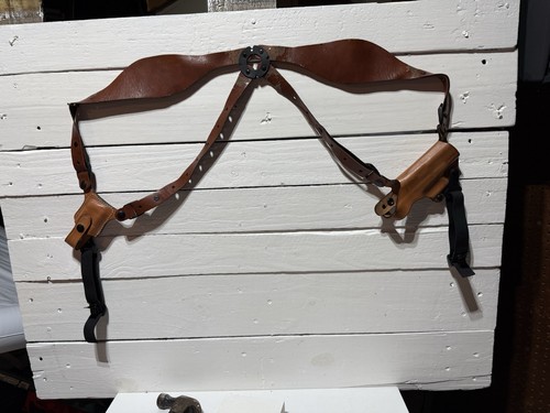 DeSantis Leather Shoulder Holster Rig 11H B2 Pistol Holster + A22 II Mag Pouch | eBay