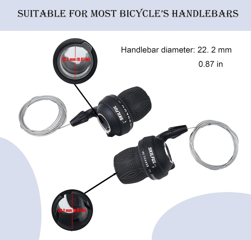 Bicycle Twist Shifter Lever 3x7 3x6 Speed Revoshift Lever 21 18 Speed ...