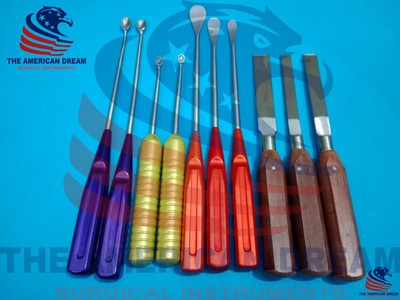 Spoon & Chisel & Cobb Set 10 Pcs Orthopedic Surgical Instruments | eBay