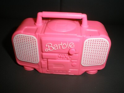 Vntg Barbie Pink Electronic Boombox TESTED/WORKS (Batteries Not ...
