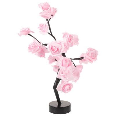1PC Light Table Lamp Led Rose Lamp Rose Lamp Desk Light Lighted Rose ...