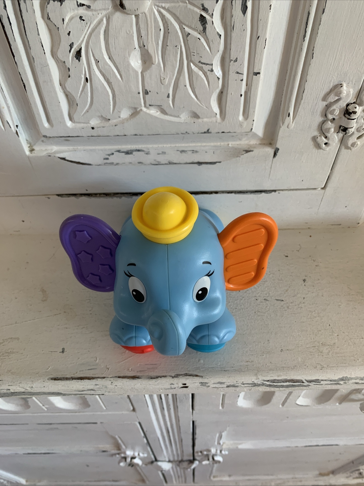 Fisher Price 6" Dumbo Disney Baby Clicker Toy 2012 Mattel Educational ...