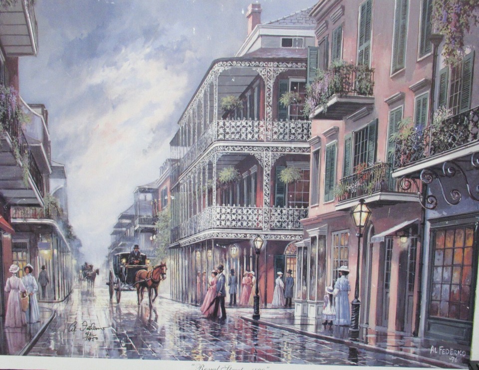 AL FEDERICO "ROYAL STREET" LIMITED EDITION HAND SIGNED OFFSET ...