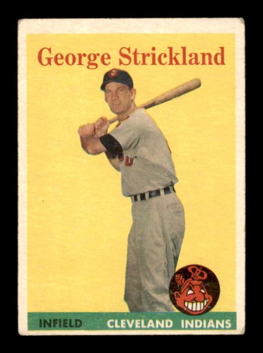 1958 Topps #102 George Strickland GVG Indians 554005 | eBay
