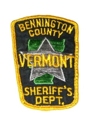 Bennington County Vermont Sheriff`s Dept. Police Patch | eBay
