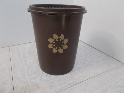 Vintage Brown Tupperware Container 811 with Lid Canister Storage ...
