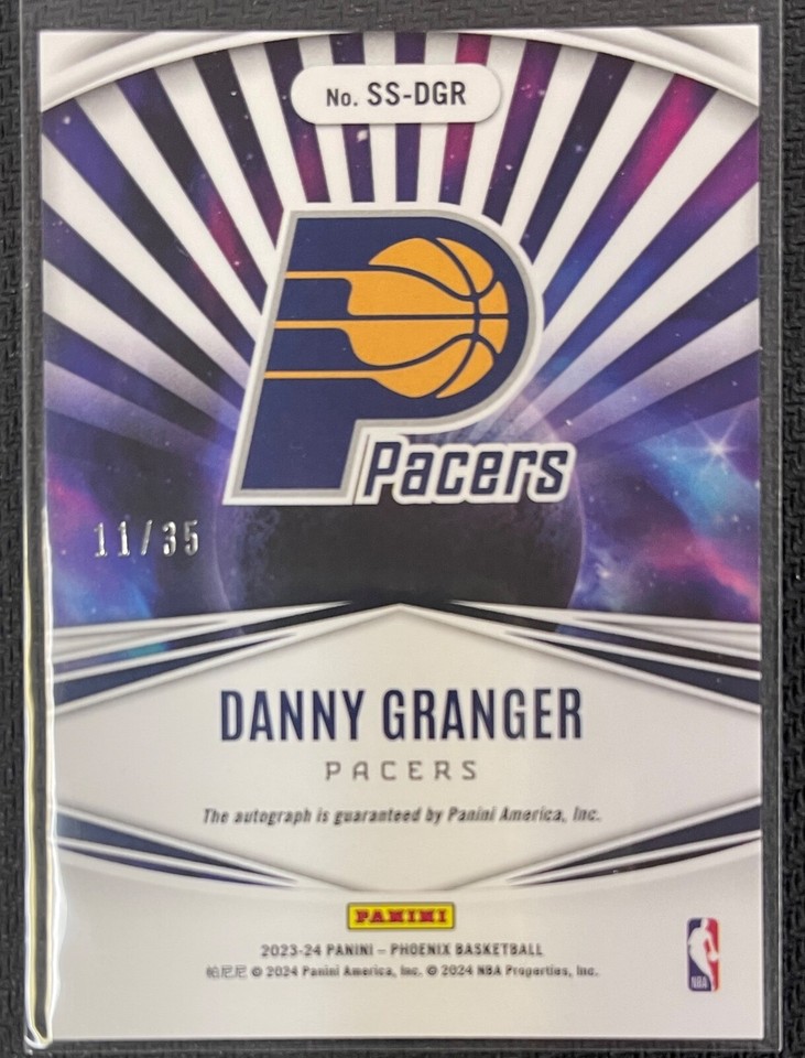 Danny Granger 2023-24 Panini Phoenix Yellow Stellar Autograph 11/35 ...