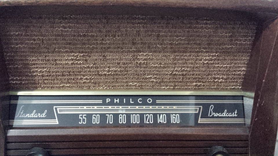 PHILCO 50-524 AM WOOD TABLE RADIO NICE RESTORED ELECTRONICS AM - See ...