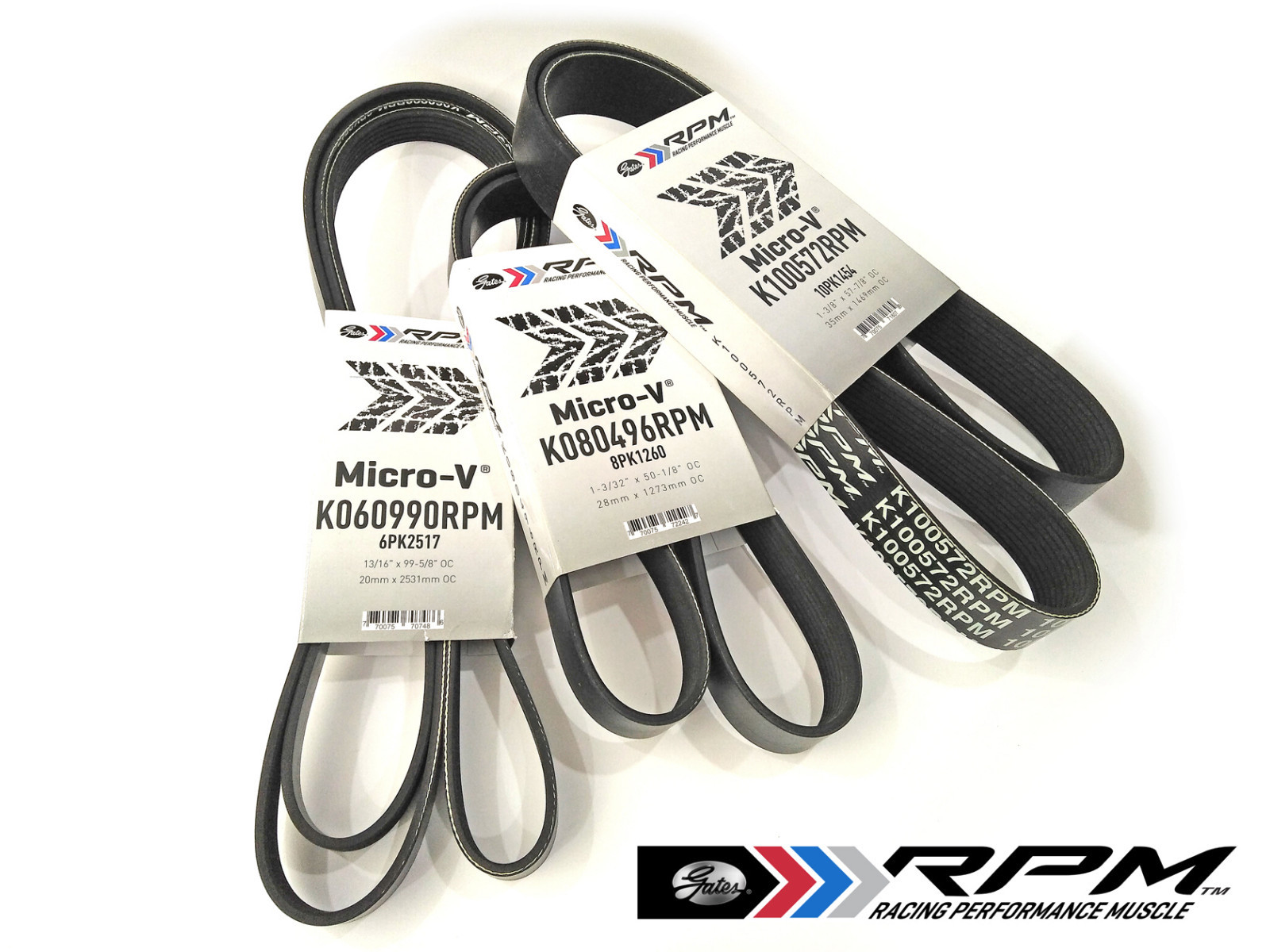 Belt Gates RPM Micro-V 8PK2147RPM K080845RPM - Racing Serpentine 8-Rib ...