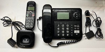 Clarity E814CC Corded Phone System & Cordless Handset Caller ID ...