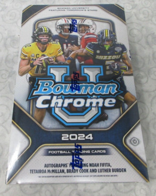 2024 TOPPS BOWMAN U UNIVERSITY CHROME FOOTBALL SEALED HOBBY BOX | eBay