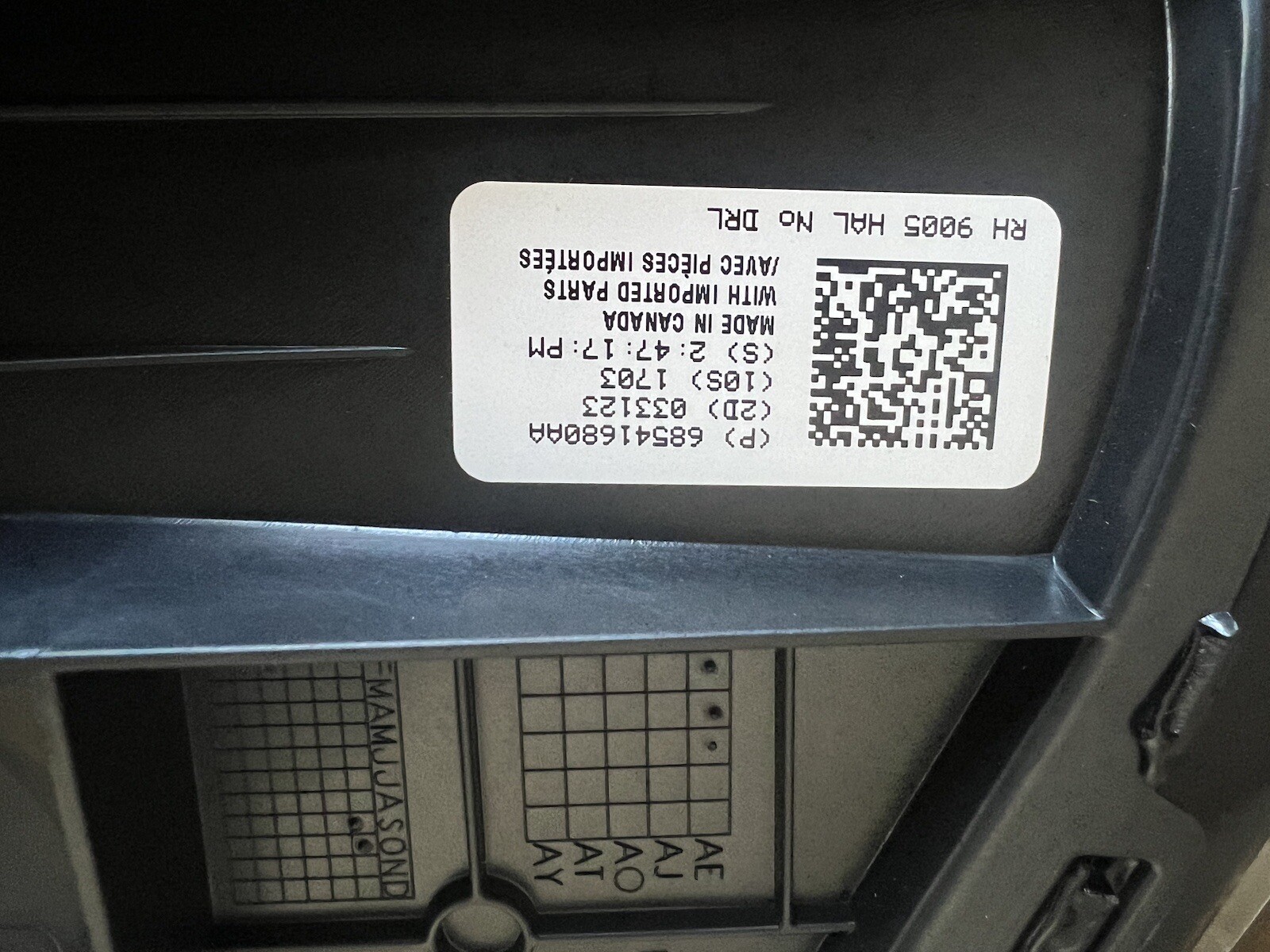 Genuine Mopar Headlamp Right 68541680AA for sale online | eBay